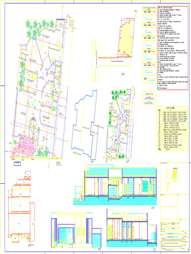 PROJETO Arquitetonico Clinica COLORIDO - PLOTAGEM A1 | PDF