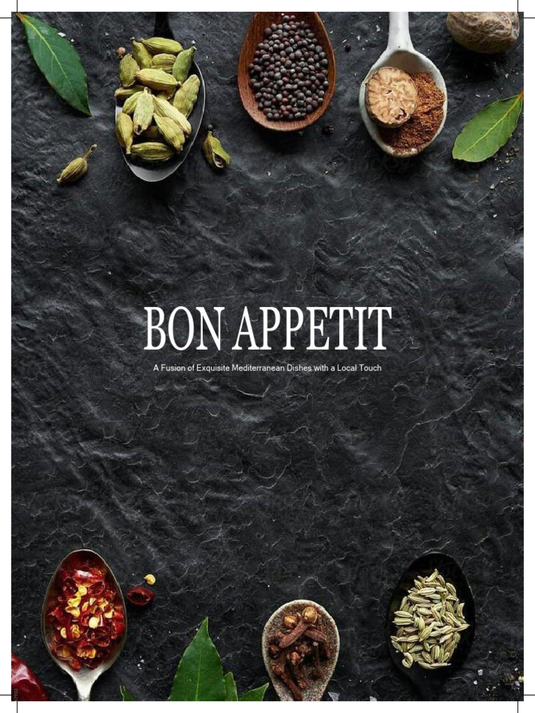 Bon Appetit Menu | PDF