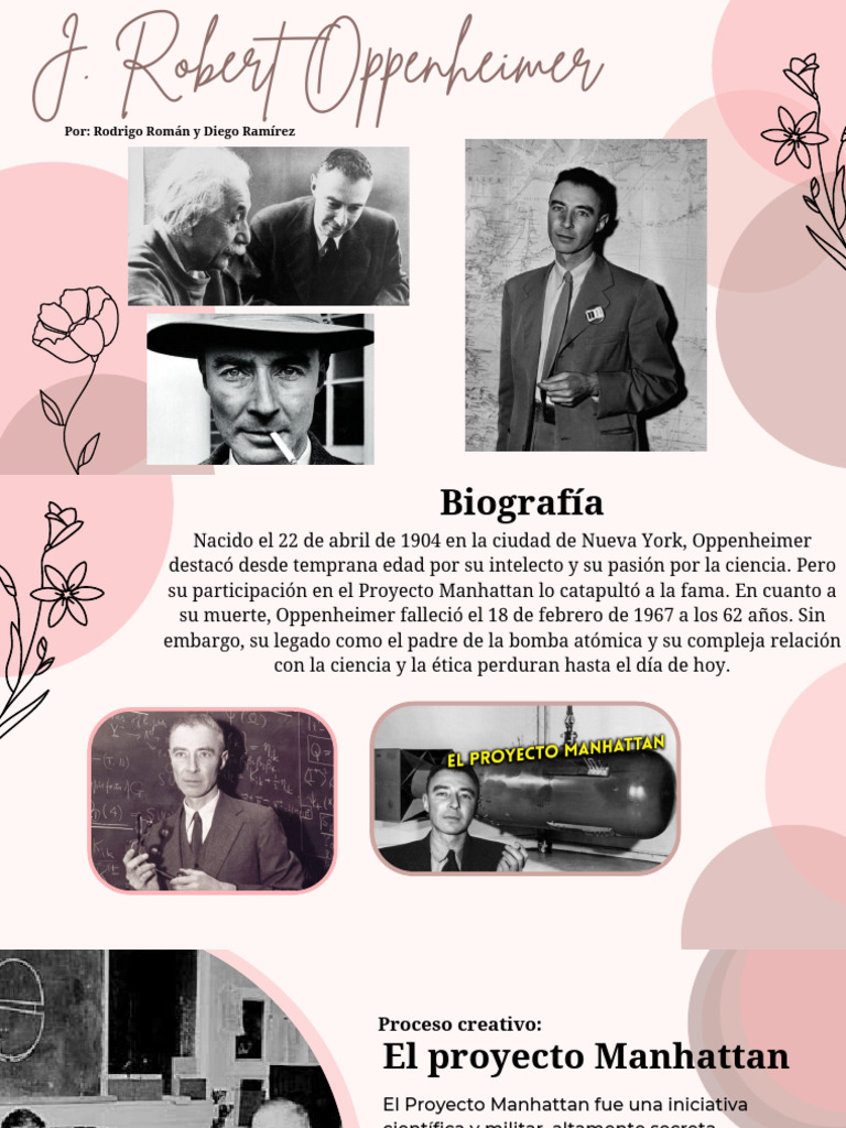 Biografía de J. Robert Oppenheimer | PDF