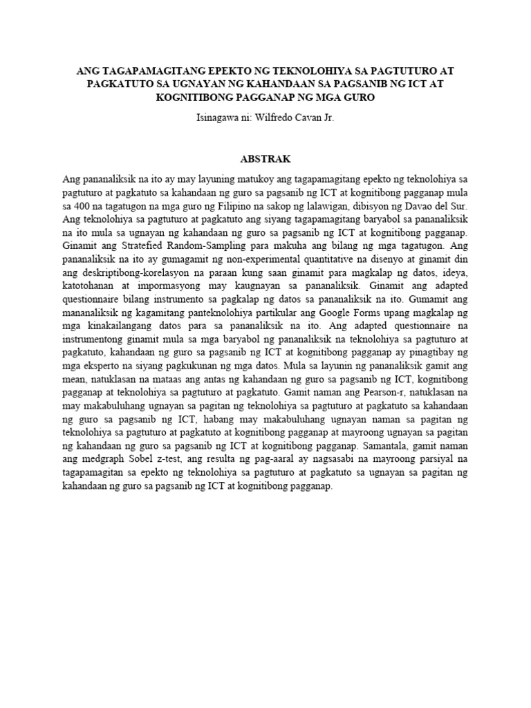 Abstrak Example | PDF