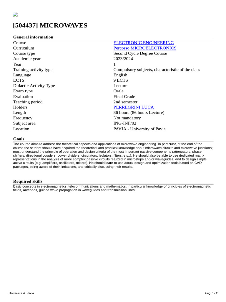 Report MICROWAVES | PDF