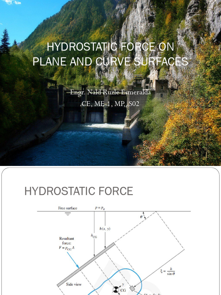 Hydrostatic Force Calculations | PDF | Teaching Methods & Materials | Technology & Engineering