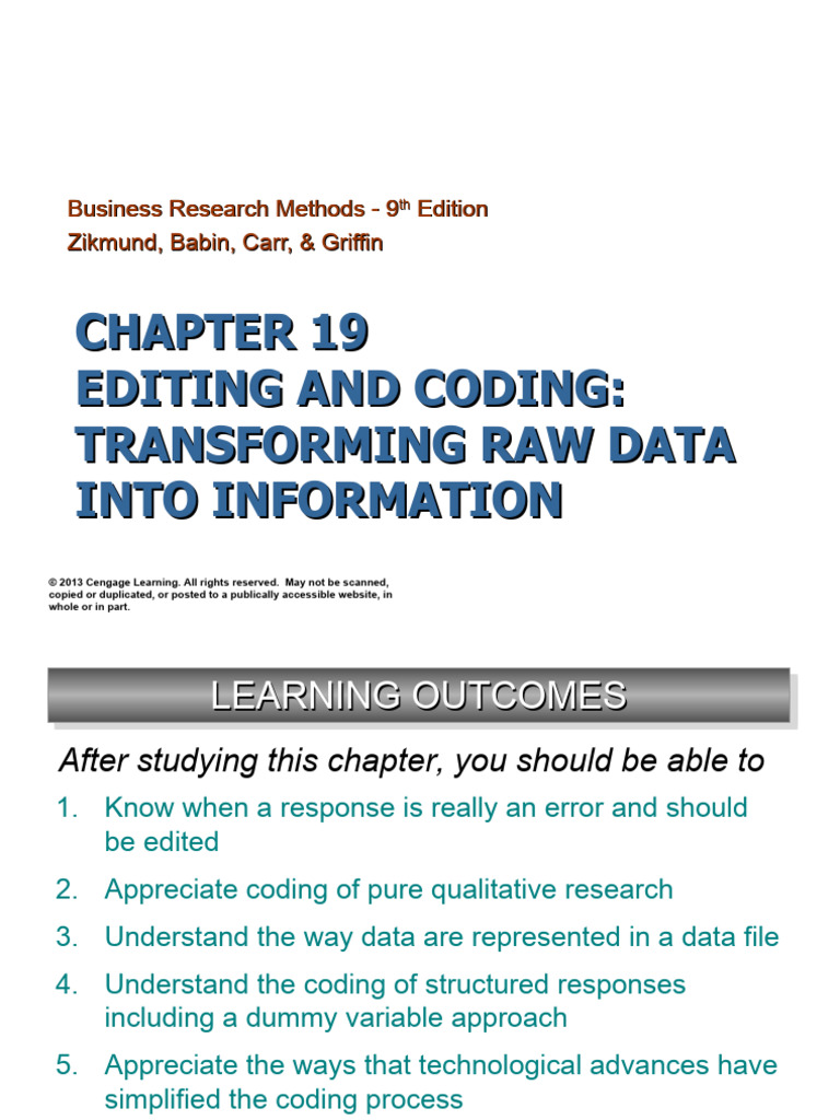 BRM_9e_PPT_Ch_19 student | PDF