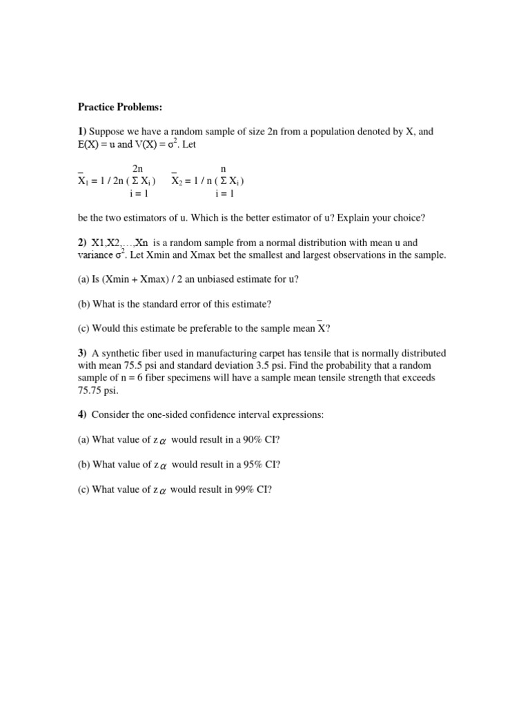 Practice Problems 8 & Solutions | PDF