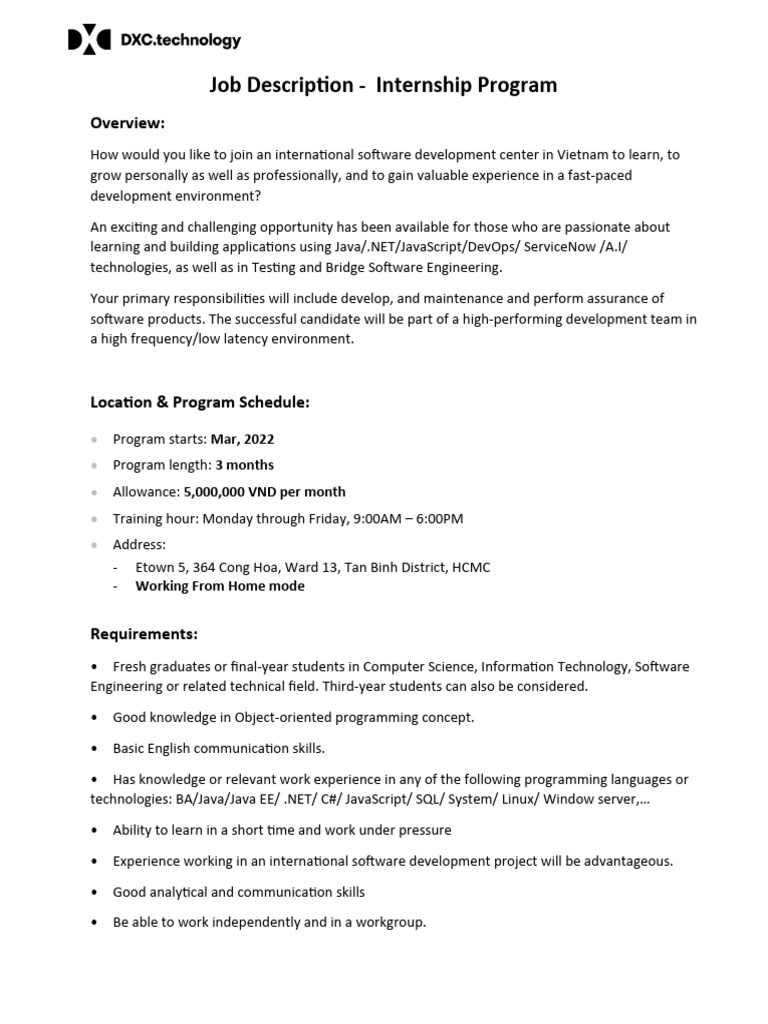 JD Internship | PDF JD Internship | PDF