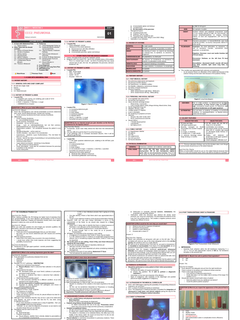 Med2 S1 CCC2 Pneumonia | PDF