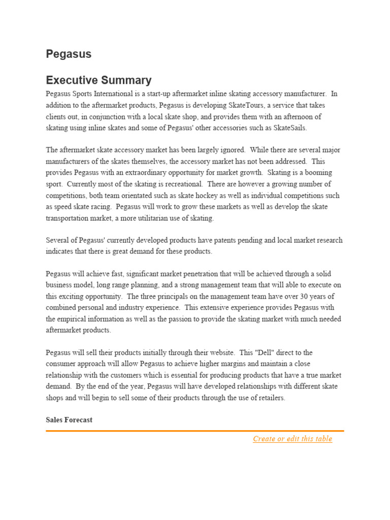 Pegasus Executive Summary | PDF Pegasus Executive Summary | PDF