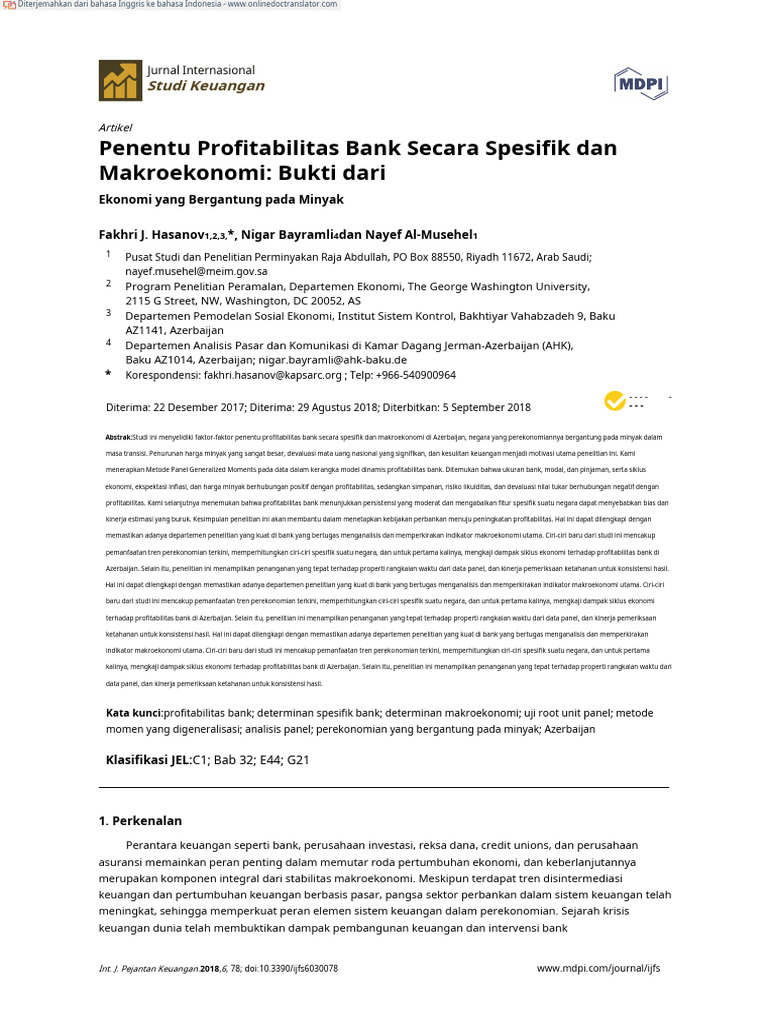 Ijfs 06 00078 V2.en - Id | PDF | Pengelolaan Keuangan & Uang Ijfs 06 00078 V2.en - Id | PDF | Pengelolaan Keuangan & Uang