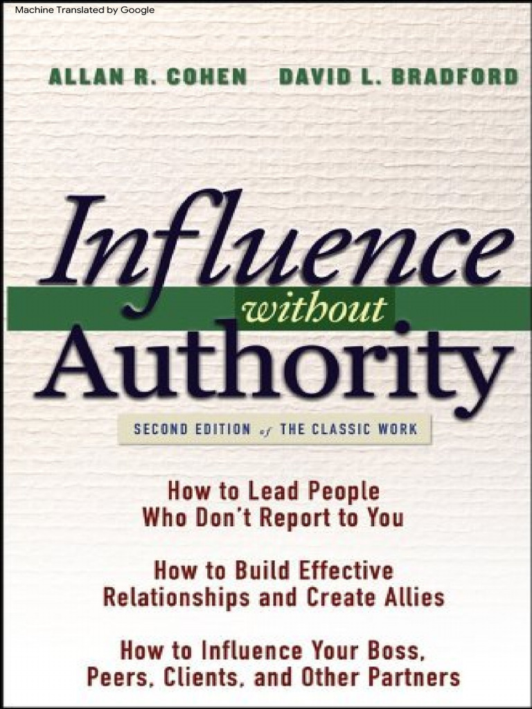 Influence Without Authority | PDF