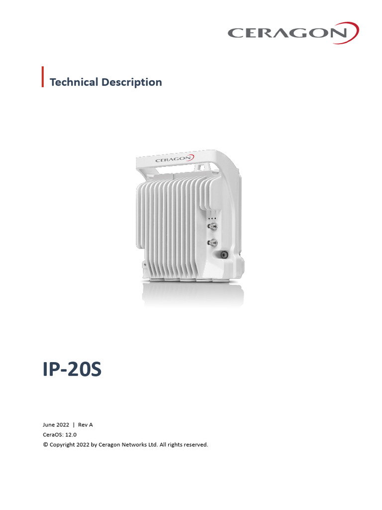 Ceragon IP-20S Technical Description 12.0 Rev A | PDF | Business ...