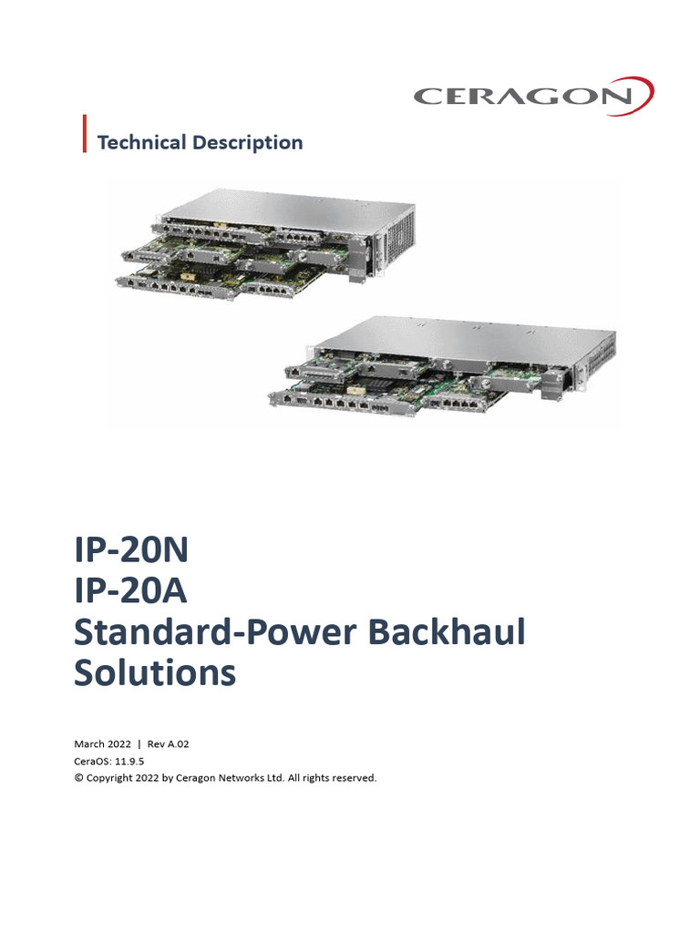 Ceragon Technical Description IP 20N IP 20A 1 259 | PDF | Computers