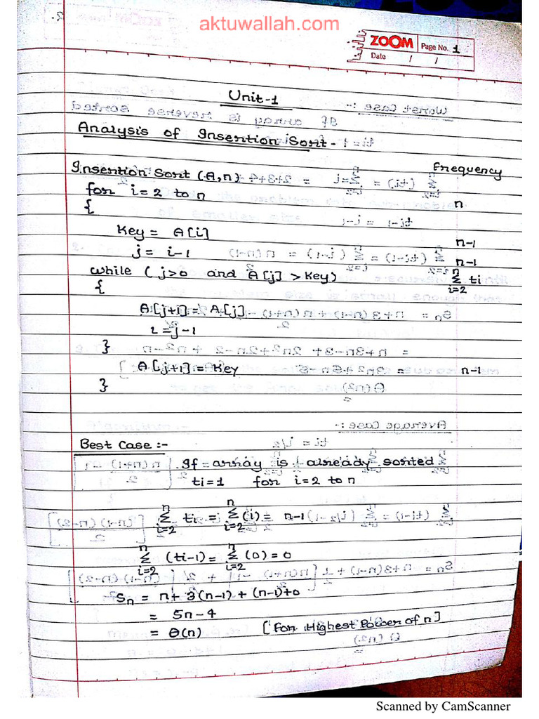 Daa Handwritten Notes PDF Free - Watermark | PDF