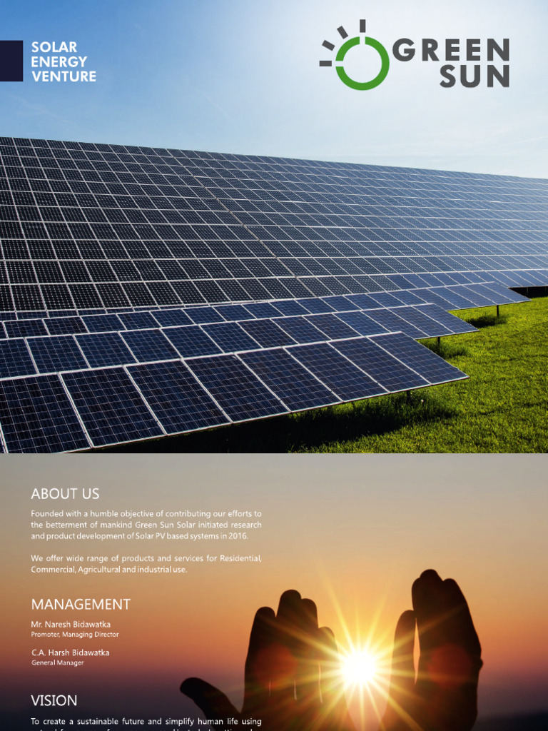 Green Sun Solar Brochure | PDF