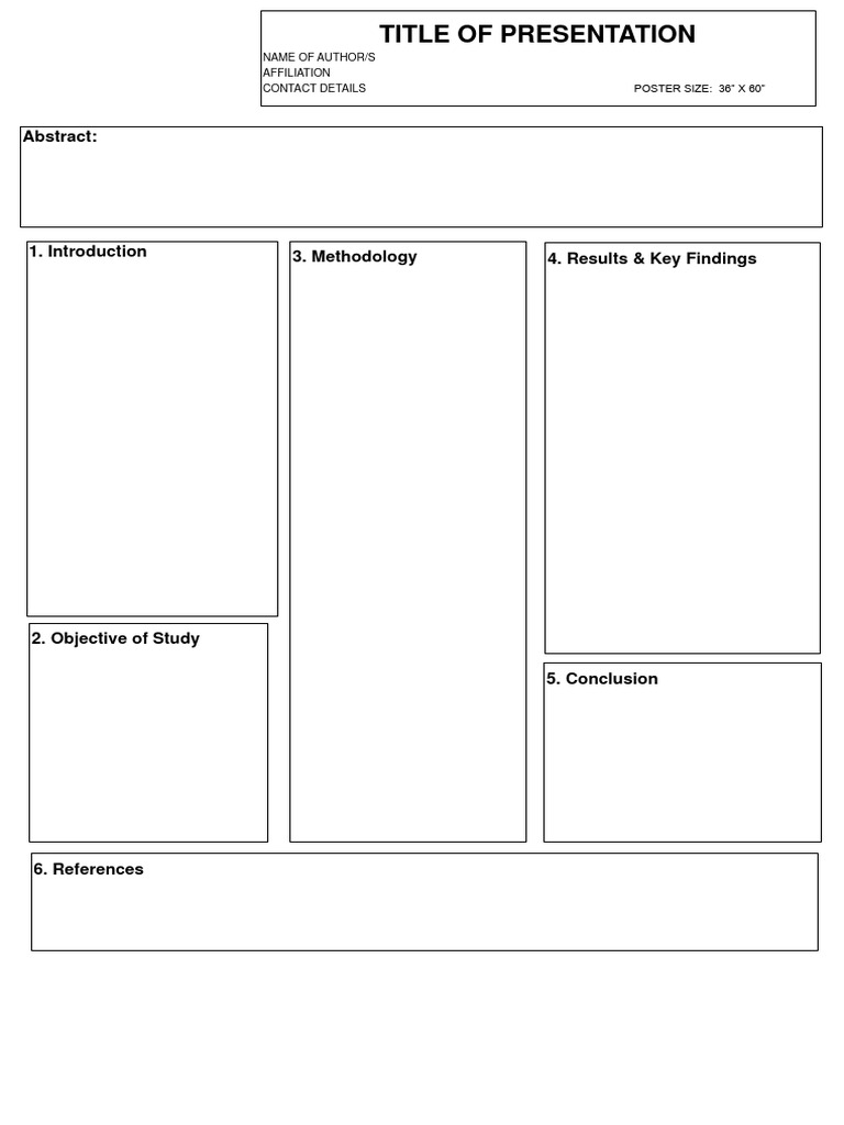 Contoh Templat Poster Presentation | PDF