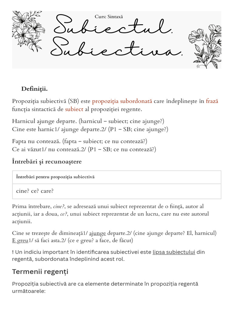 SUBIECTIVA | PDF