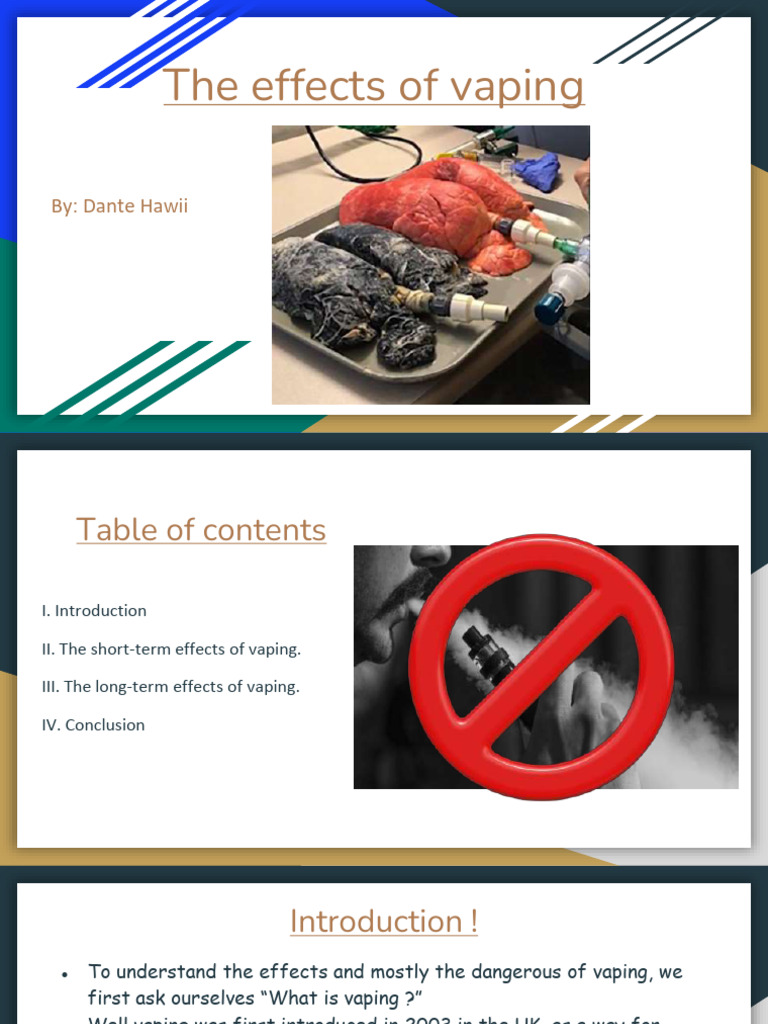 The Effects of Vaping | PDF