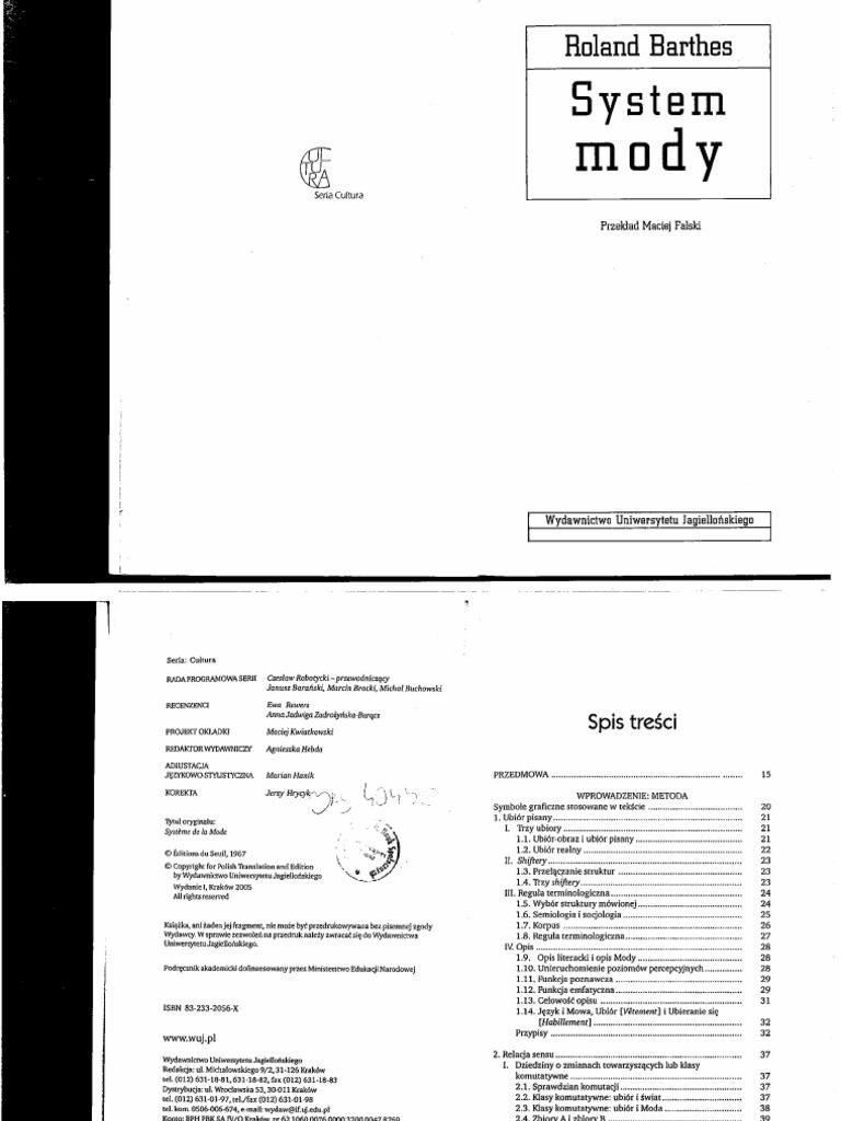System Mody - R.Barthes | PDF