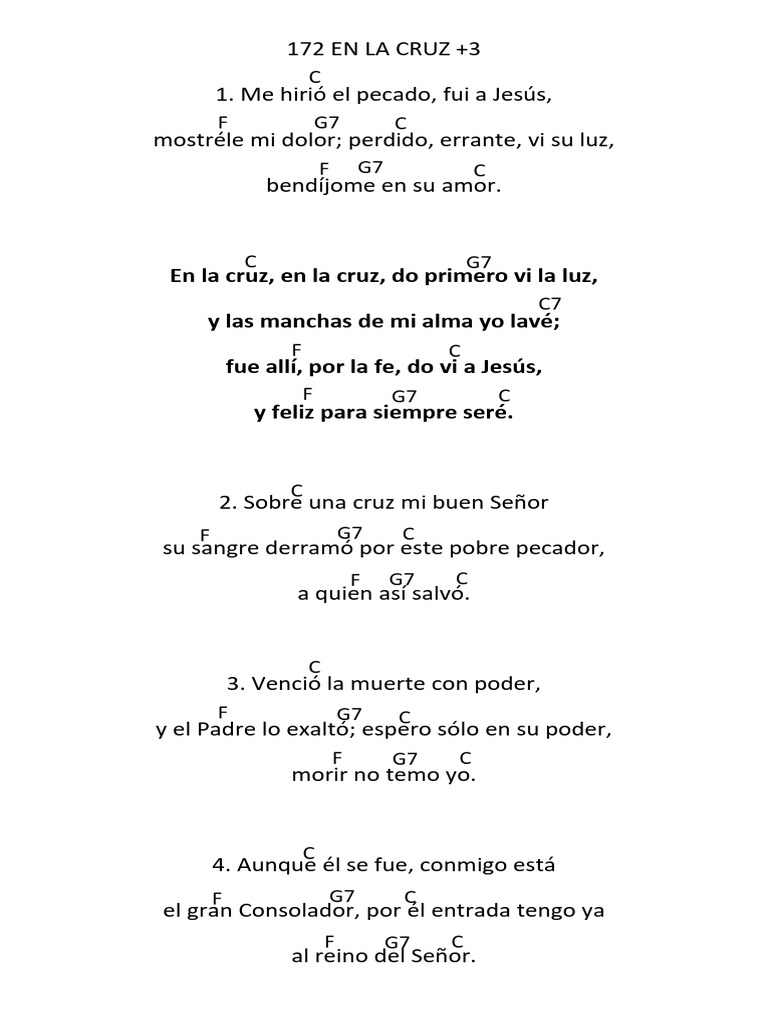 En la Cruz: Letra y Significado | PDF