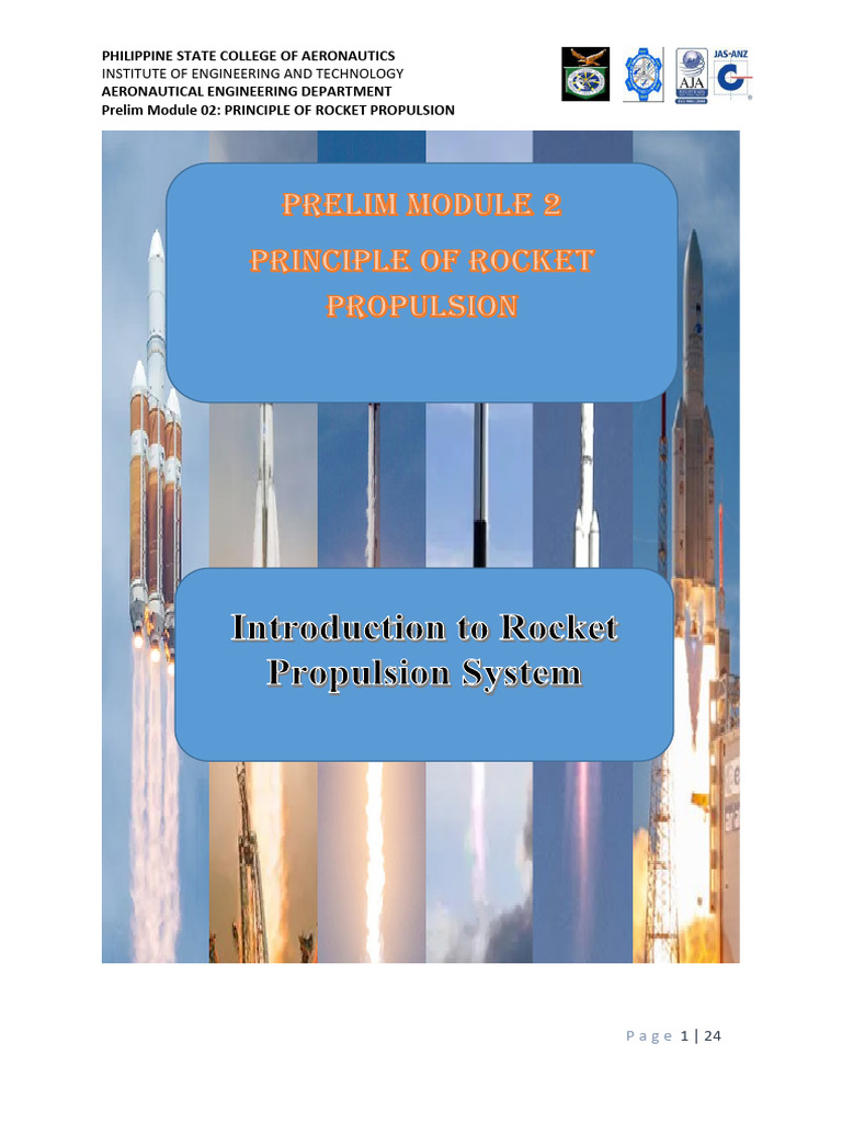 Rocket Propulsion Principles Module | PDF | Science & Mathematics