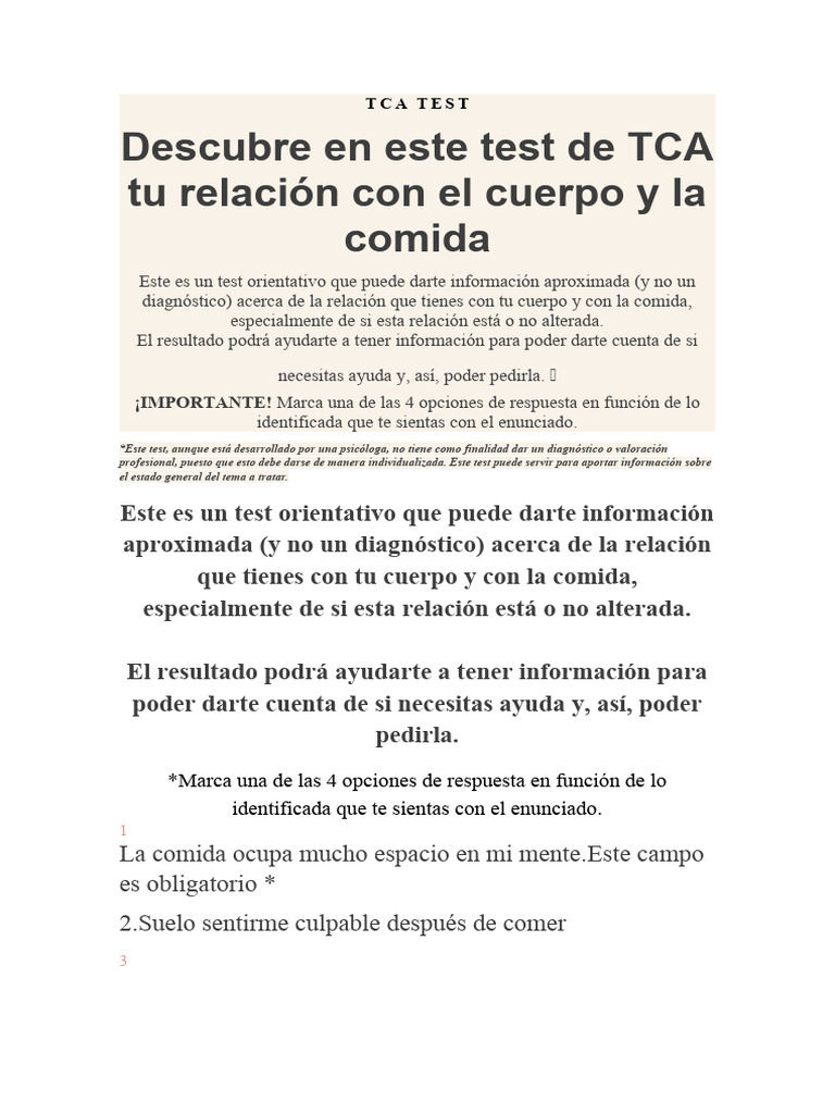 Tca Test | PDF