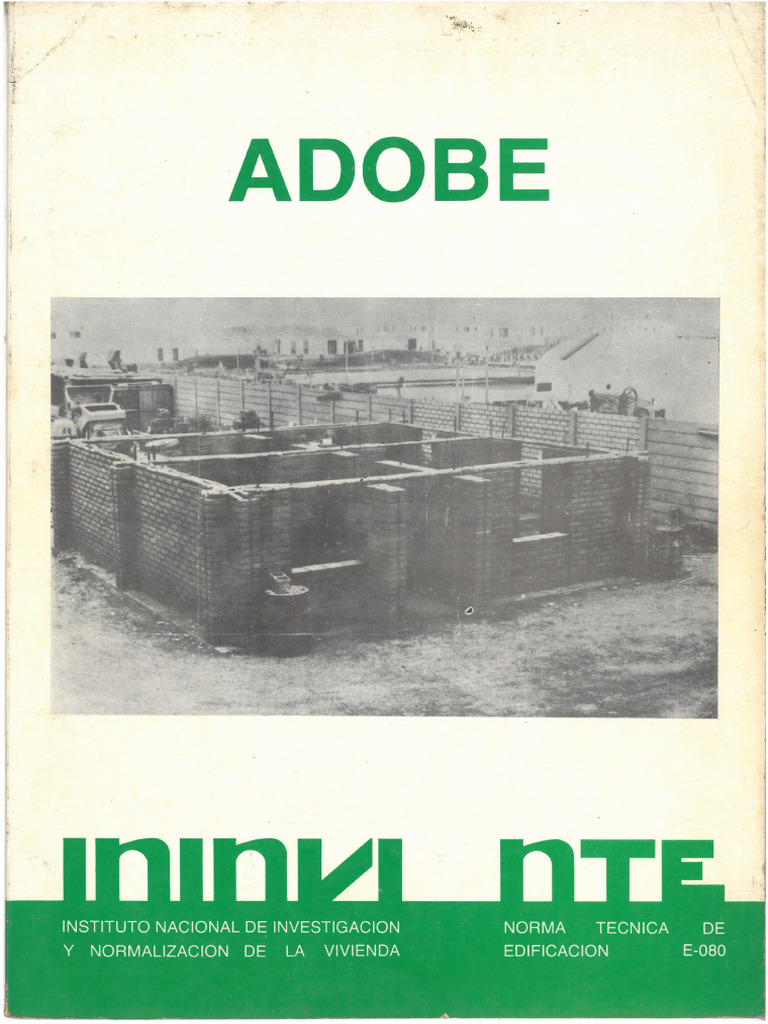 Norma E.080 Adobe (1985) | PDF