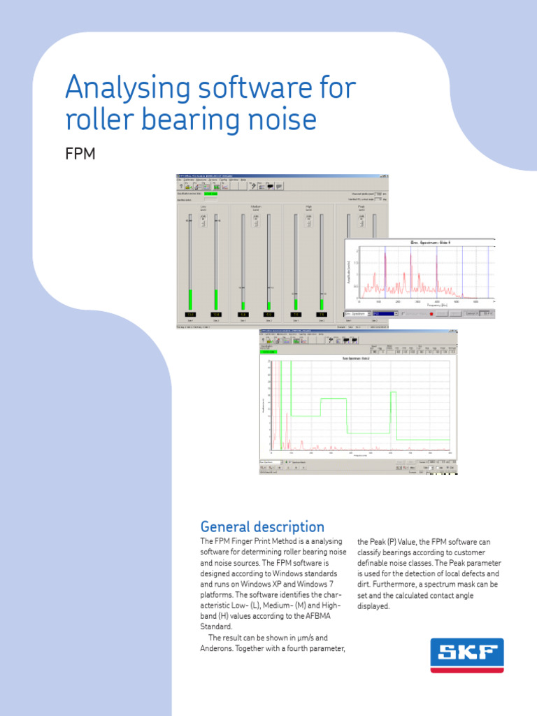 Analysing Software For Roller Bearing Noise: General Description | PDF