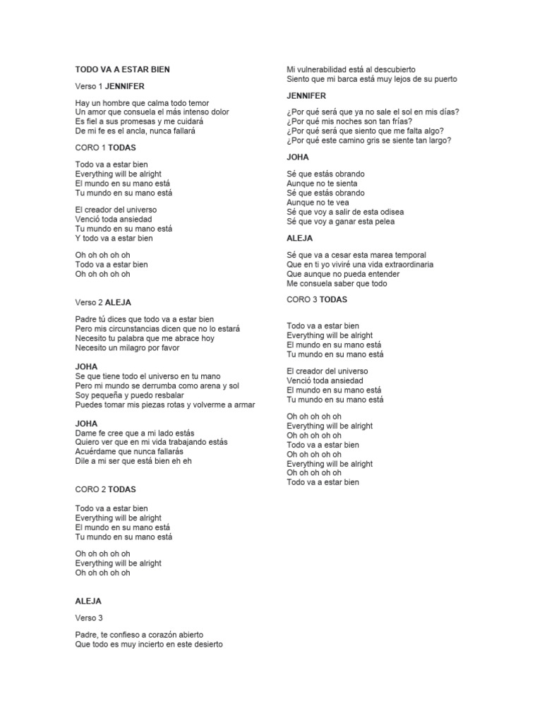 Todo Va A Estar Bien | PDF