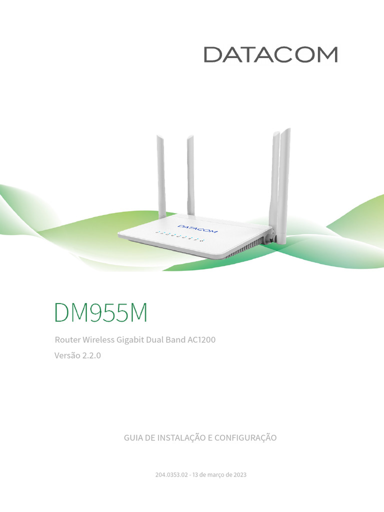 204.0353.02 - DM955M - Guia de Instalação e Configuração | PDF