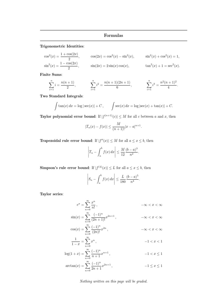 FE Formulas | PDF