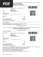 PhilHealth Premium Payment Slip | PDF