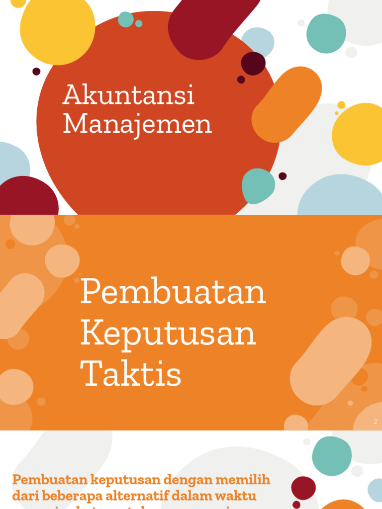 Pembuatan Keputusan Taktis | PDF | Bisnis | Pengelolaan Keuangan & Uang
