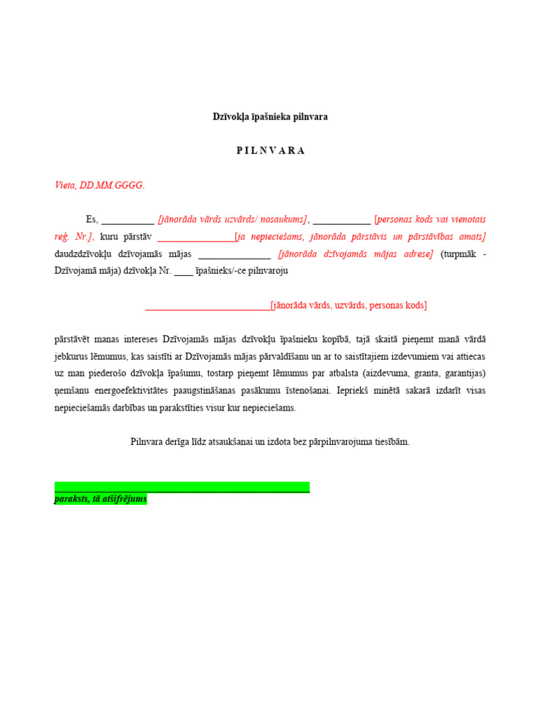 Pilnvaras Paraugs 46770 9eeac Cc66f 89c6a | PDF