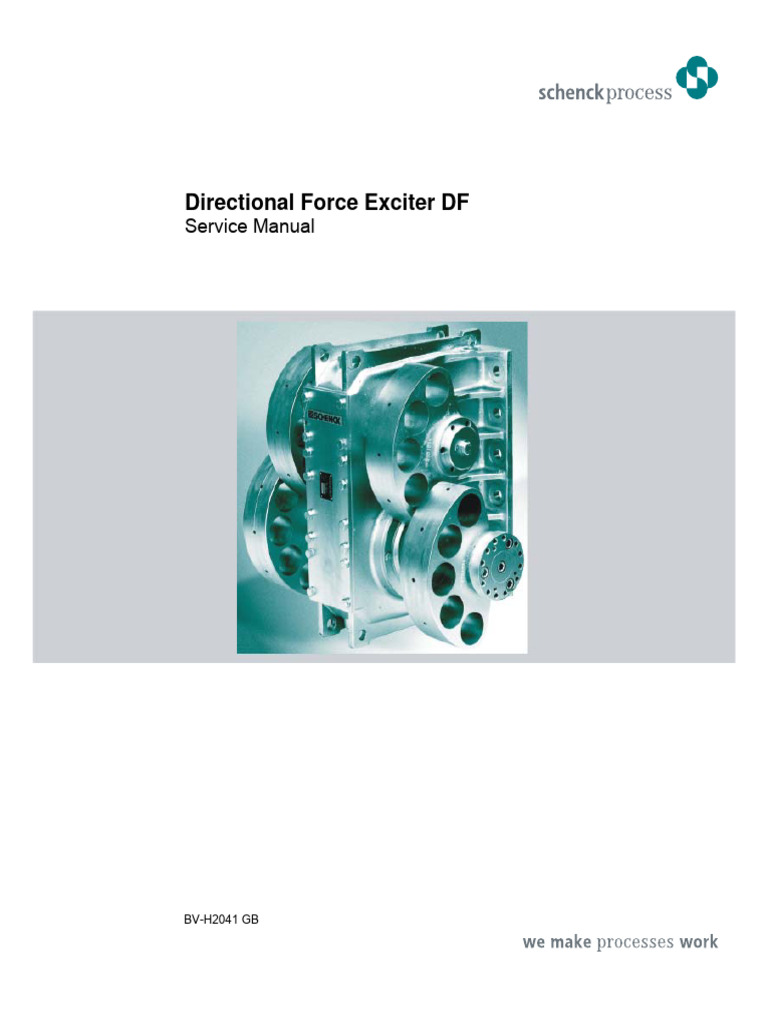 bvh2041gb - Directional Force Exciter DF Service Manual | PDF