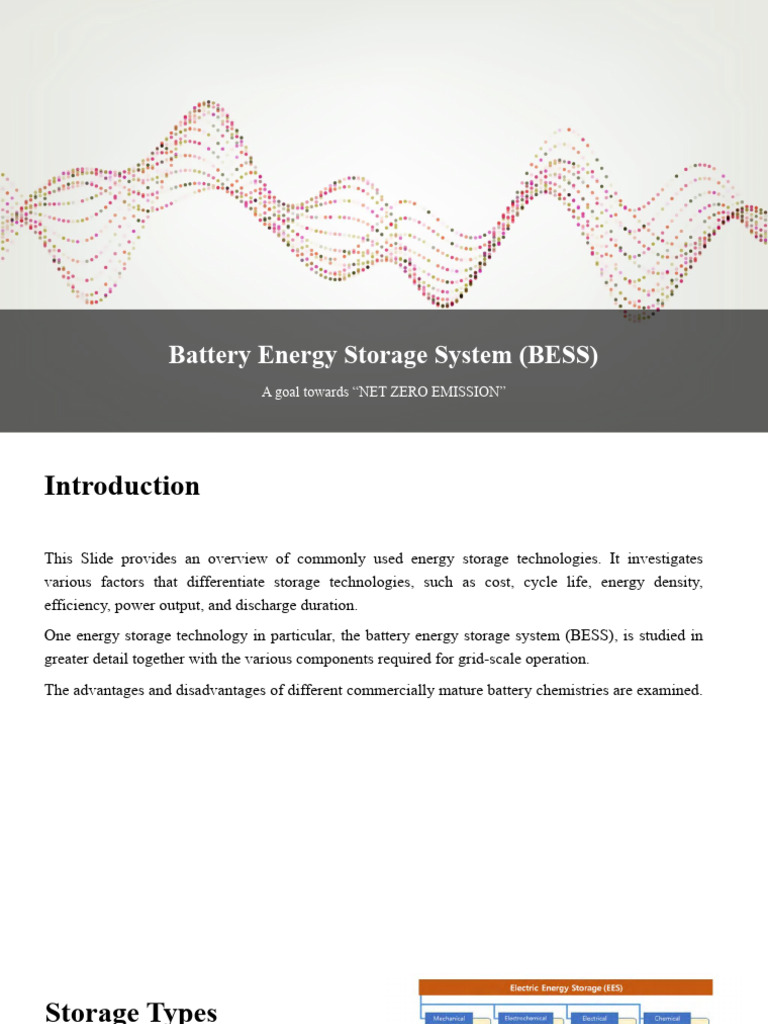 Battery Energy Storage System | PDF