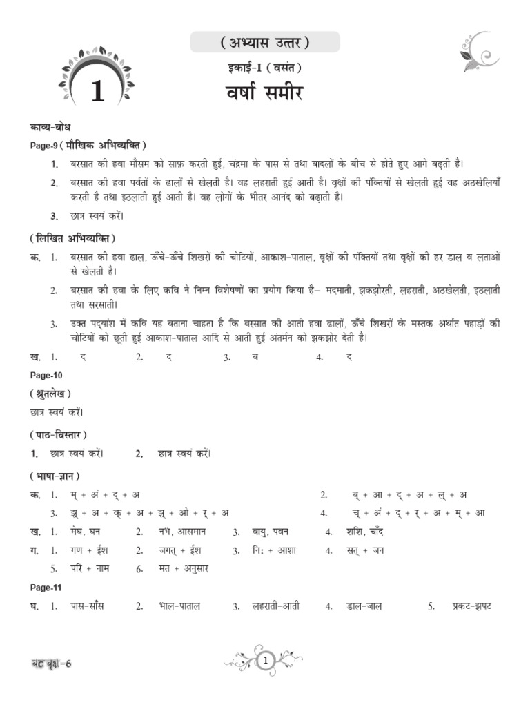 Vat Vriksh 6 Answer | PDF