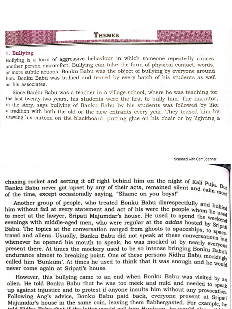 Bonku Babu's Friend (Themes) | PDF