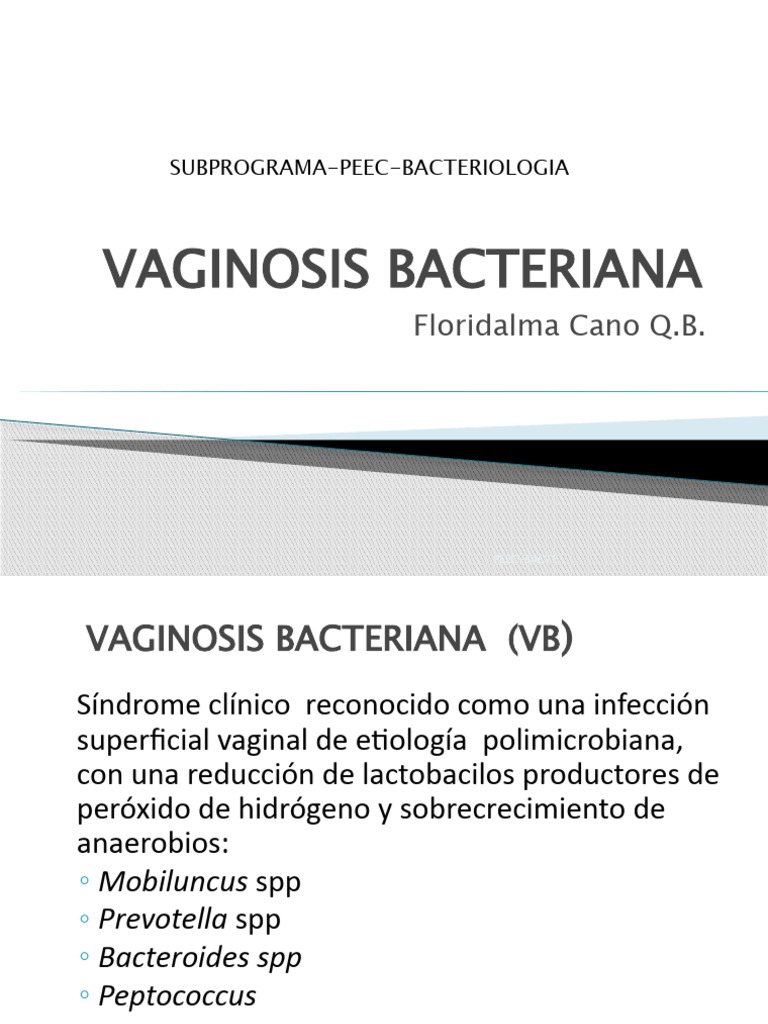 Vaginosis Bacteriana-Peec | PDF