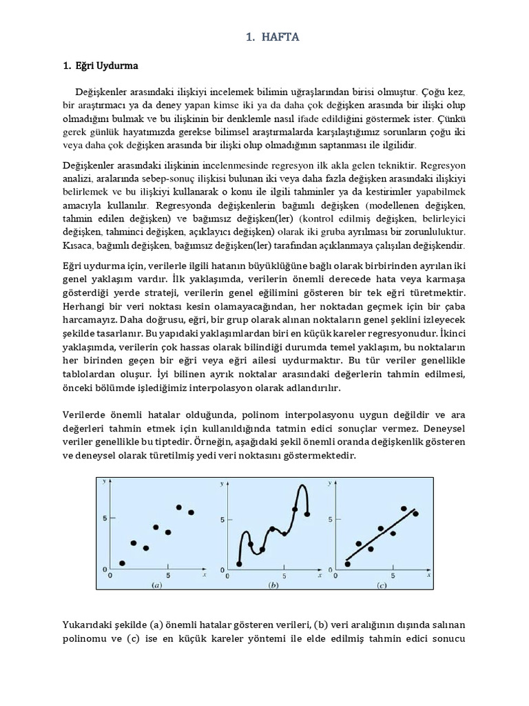 Nümerik Analiz 5 Hafta | PDF