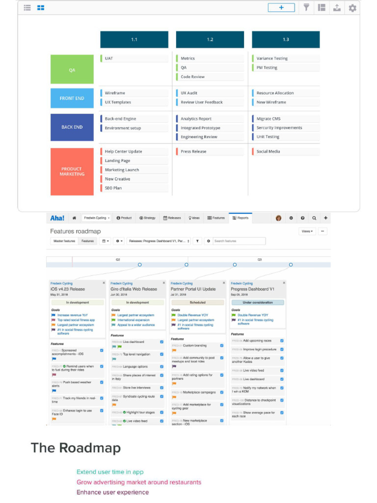 Product Roadmap Examples | PDF