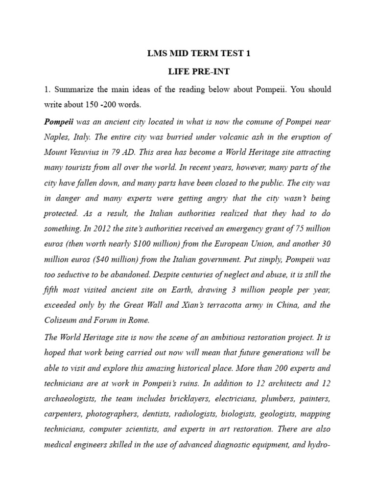 Đề Mid term LMS 1 | PDF