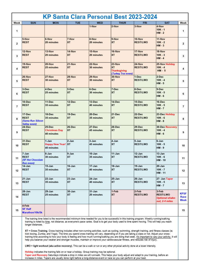 2023-2024 pb training calendar v2 1 | PDF