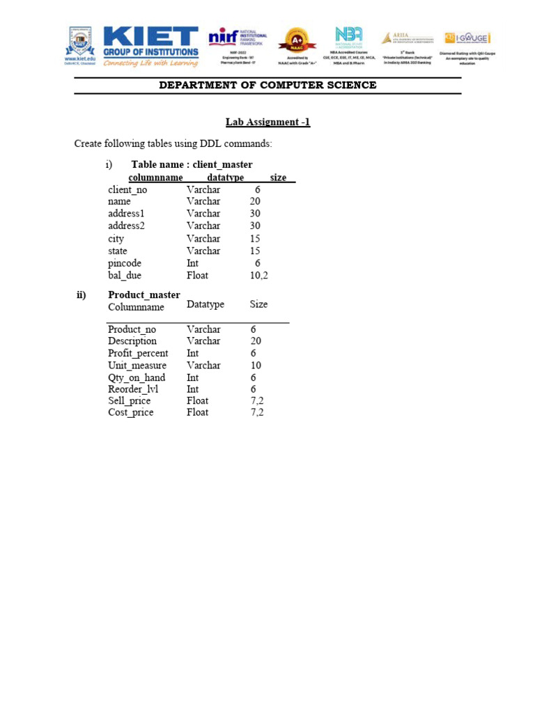 Assignments- Lab | PDF