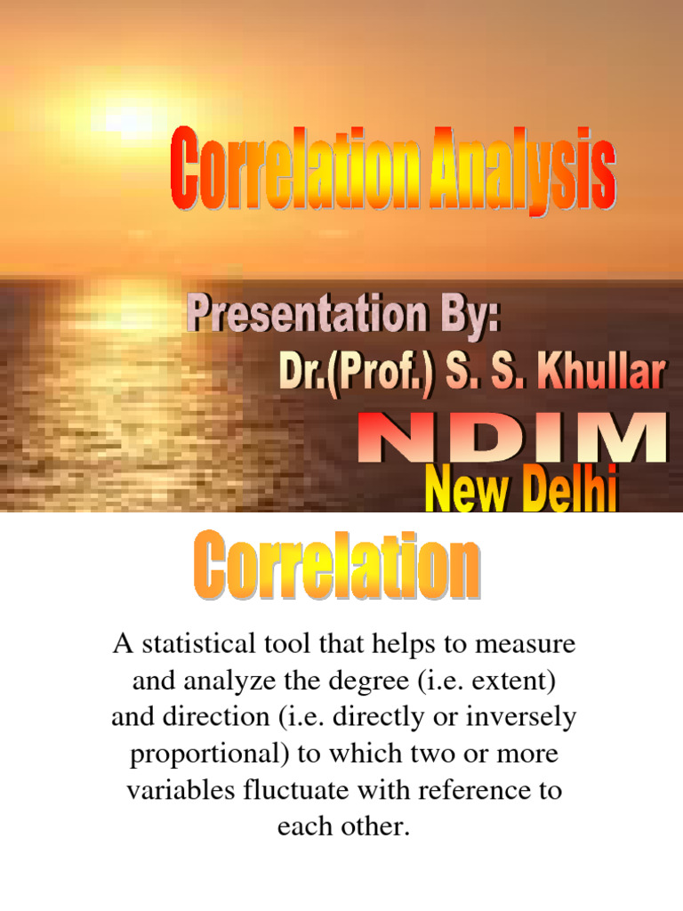 Correlation Analysis Download Free Pdf Statistical Analysis Teaching Mathematics