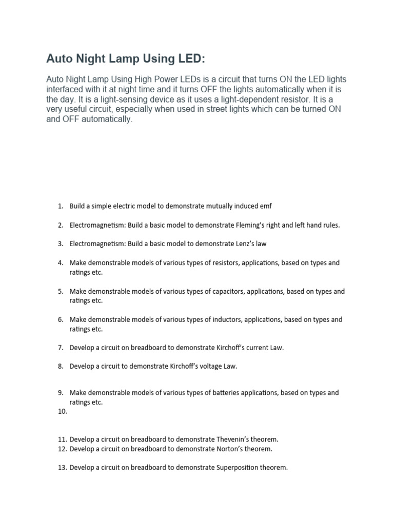 Micro Project List DCC | PDF