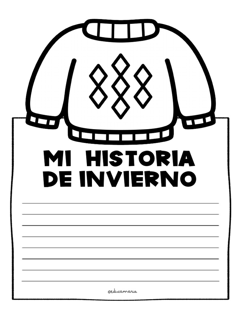 FICHAS DE ESCRITURA CREATIVA INVIERNO W5ifph | PDF