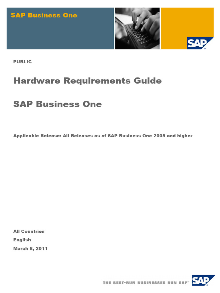 Hardware_Requirements_SAPB1 | PDF