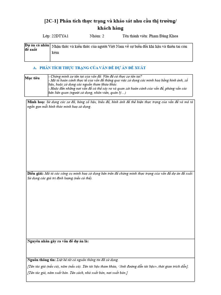 2. (2C-1) Phân tích thực trạng - khảo sát nhu cầu thị trường - khách ...