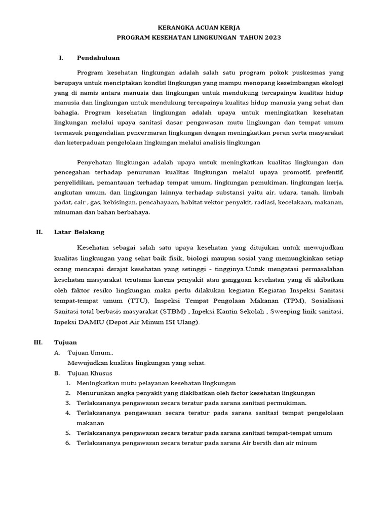 KAK Program Kesling 2023 | PDF