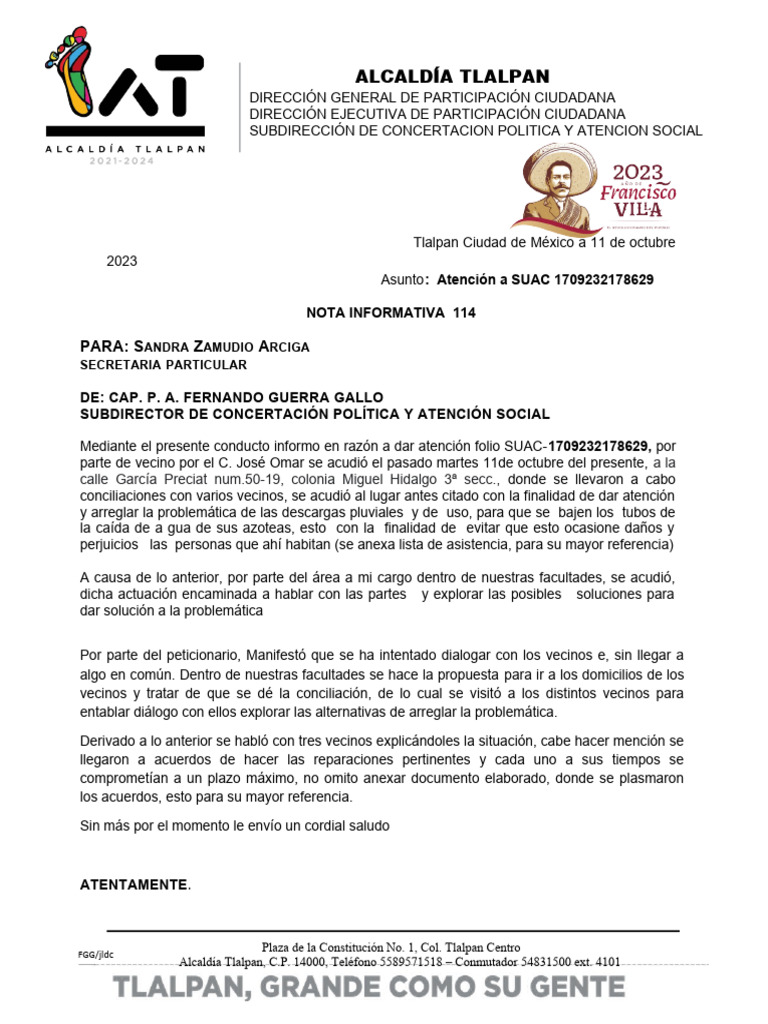 Conciliacion Recarga de A Gua Atencion A Folio Suac | PDF