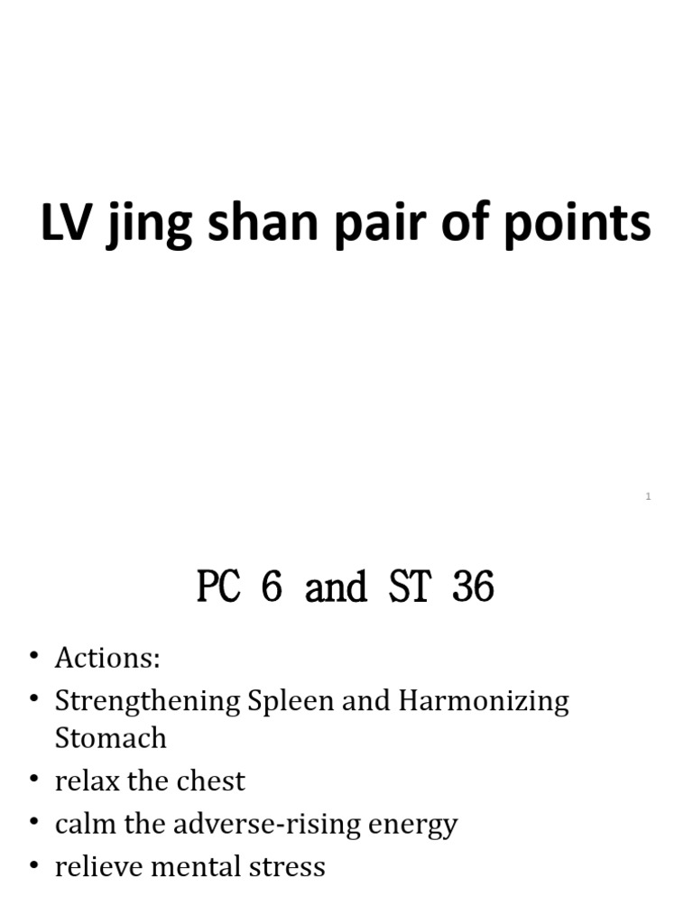 LV Jing Shan Pair of Points | PDF | Causes Of Death | Clinical Medicine